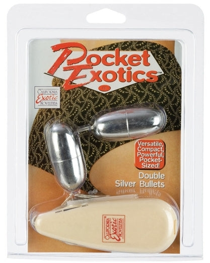 Pocket Exotics - Vibrating Double Silver Bullets – LoveNestOnline